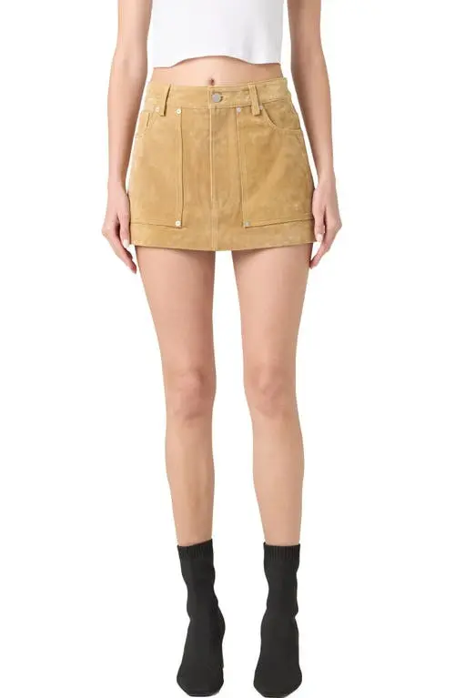Blanknyc Suede Mini Skirt