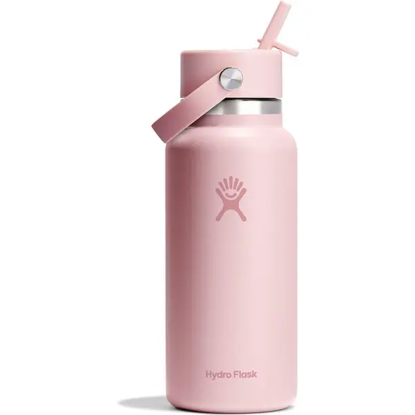 HYDRO FLASK 32-ounce Wide Mouth Flex Straw Cap Water Bottle - Trillium