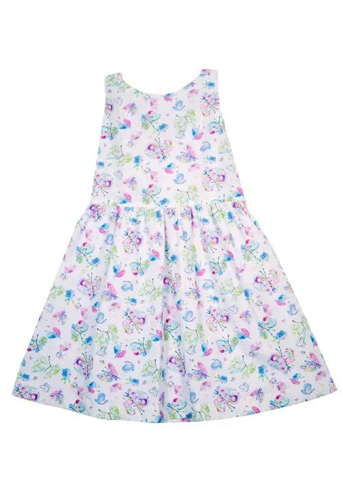 FLORENCE EISEMAN Butterfly Print Dress With Bow