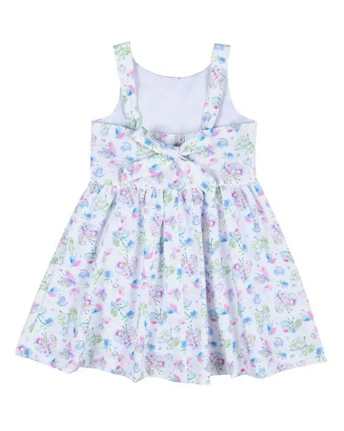 FLORENCE EISEMAN Butterfly Print Dress With Bow