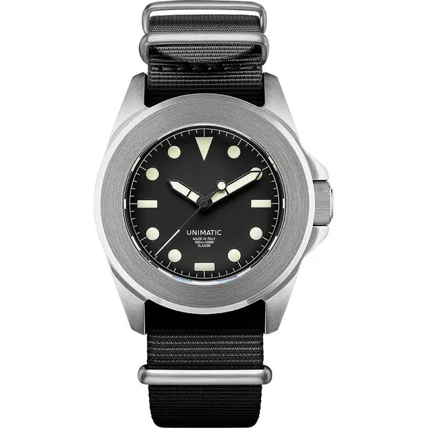 UNIMATIC Classic Strap Watch - Black Steel
