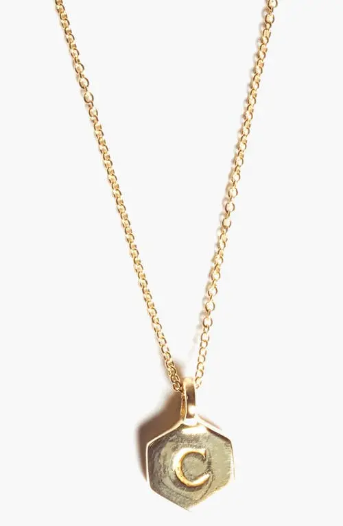 ODETTE NEW YORK Monogram Charm Necklace - Letter C