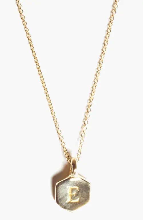 ODETTE NEW YORK Monogram Charm Necklace - Letter E