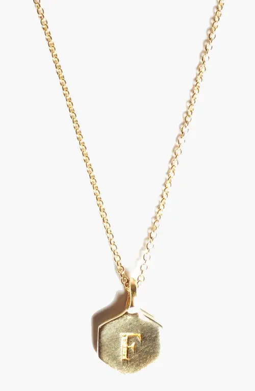 ODETTE NEW YORK Monogram Charm Necklace - Letter F