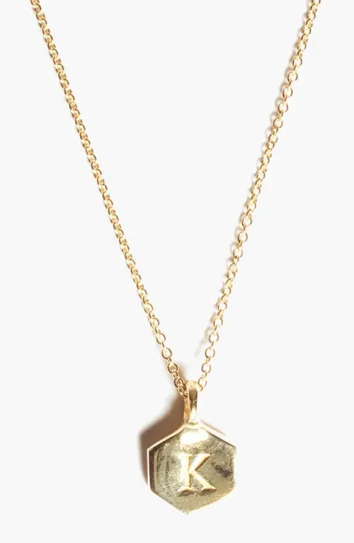 ODETTE NEW YORK Monogram Charm Necklace - Letter K