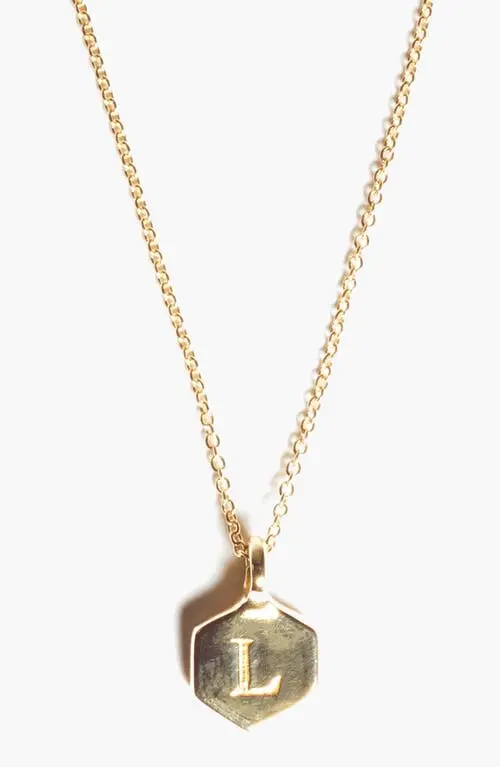 ODETTE NEW YORK Monogram Charm Necklace - Letter L
