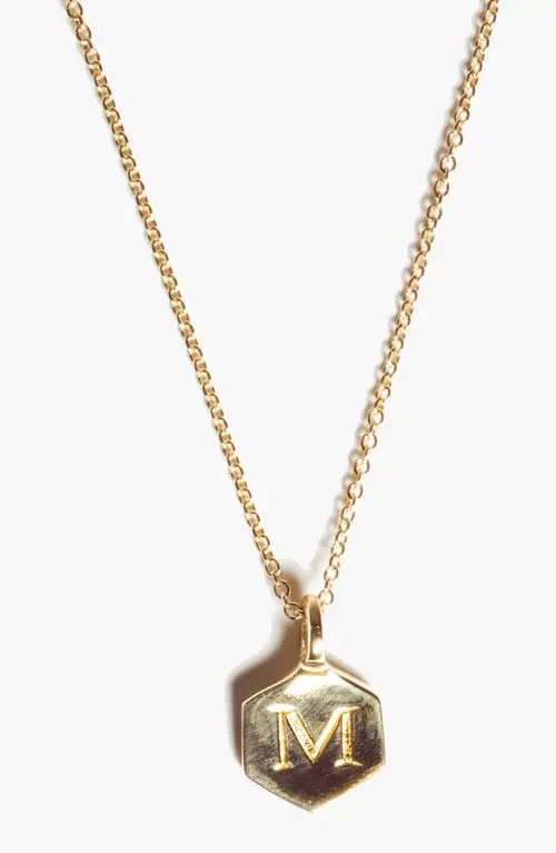 ODETTE NEW YORK Monogram Charm Necklace - Letter M