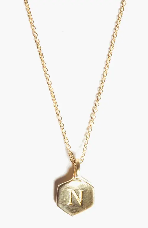 ODETTE NEW YORK Monogram Charm Necklace - Letter N