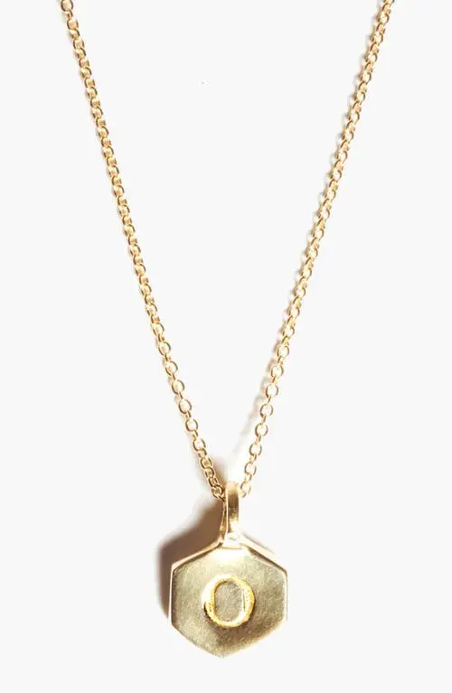 ODETTE NEW YORK Monogram Charm Necklace - Letter O