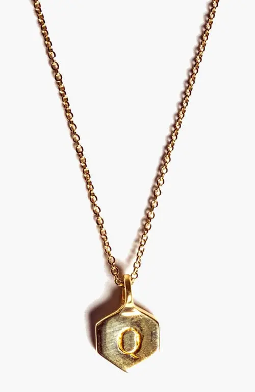 ODETTE NEW YORK Monogram Charm Necklace - Letter Q