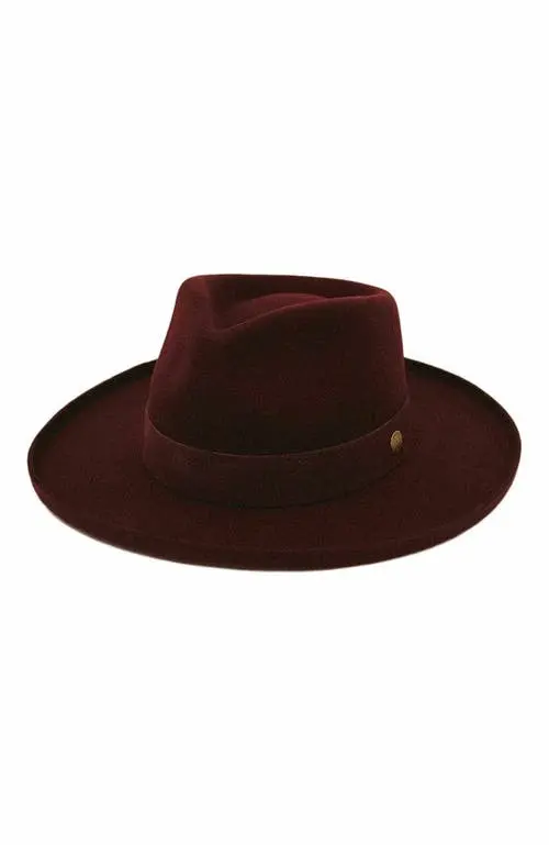 TWO ROADS HAT CO. Echo Park Fedora - Maroon