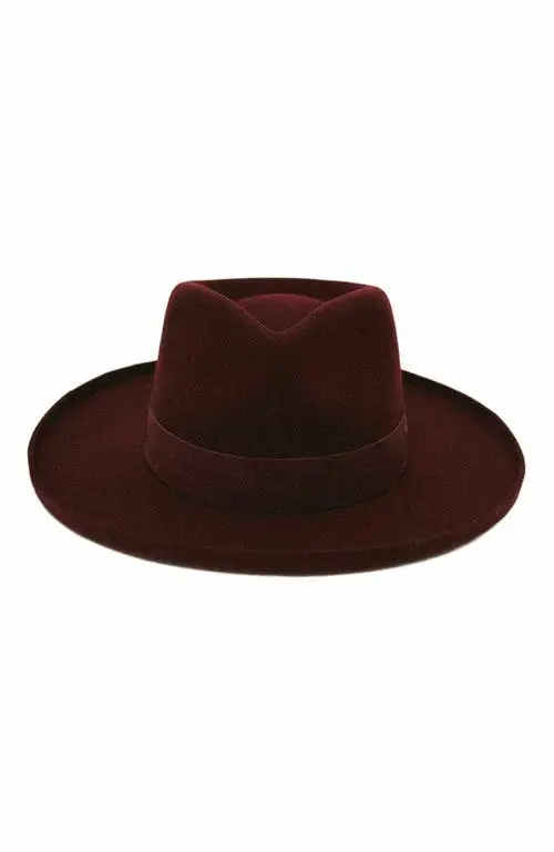 TWO ROADS HAT CO. Echo Park Fedora - Maroon