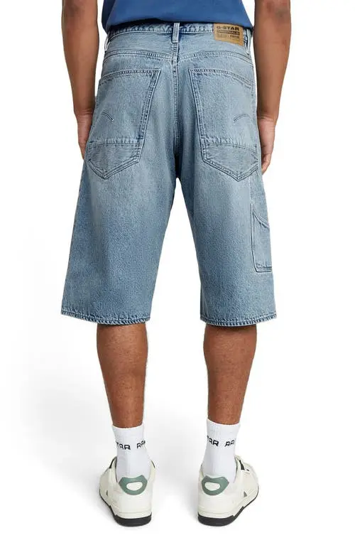 G-star Raw Bam Ripped Denim Logger Shorts