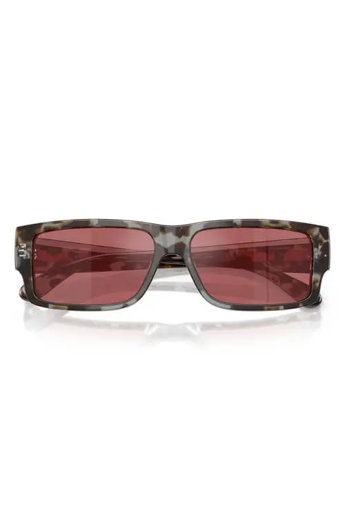 DIESEL® 57mm Rectangular Sunglasses