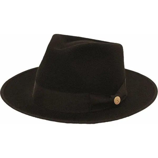TWO ROADS HAT CO. Waterloo Fedora - Black