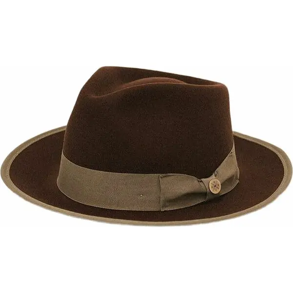 TWO ROADS HAT CO. Waterloo Fedora - Coffee