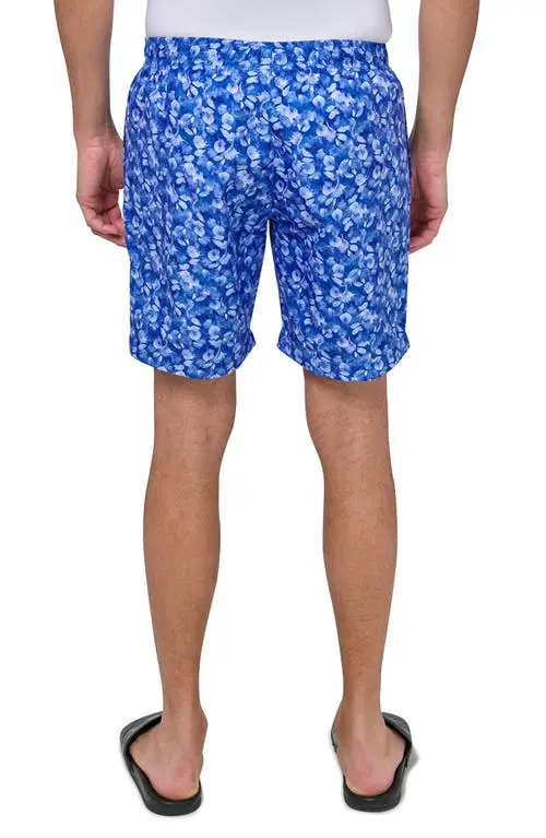 BROOKLYN BRIGADE Slim Fit Leaf Swim Trunks