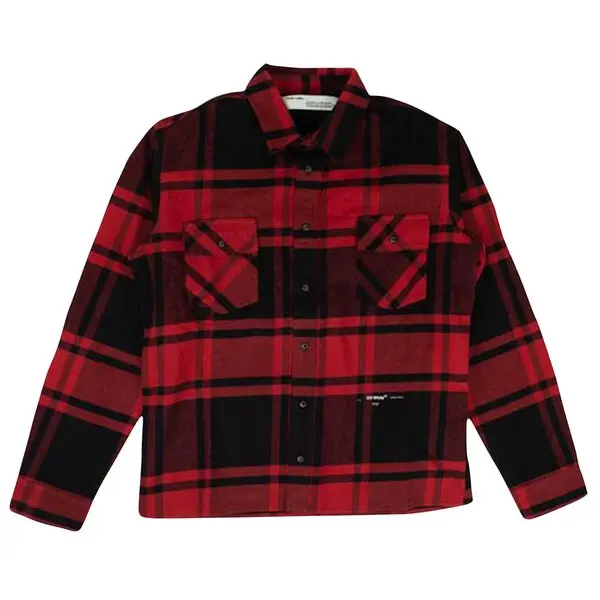 Off-White Luxury Check Button Down Shirt