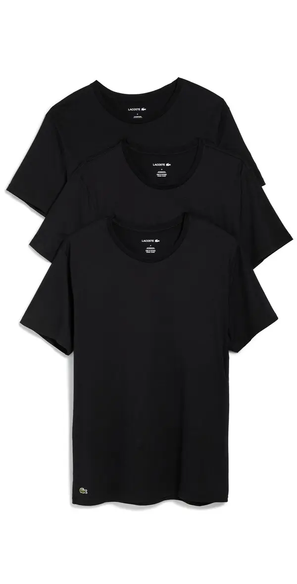 Lacoste Cotton Undershirt Crew Tee 3 Pack