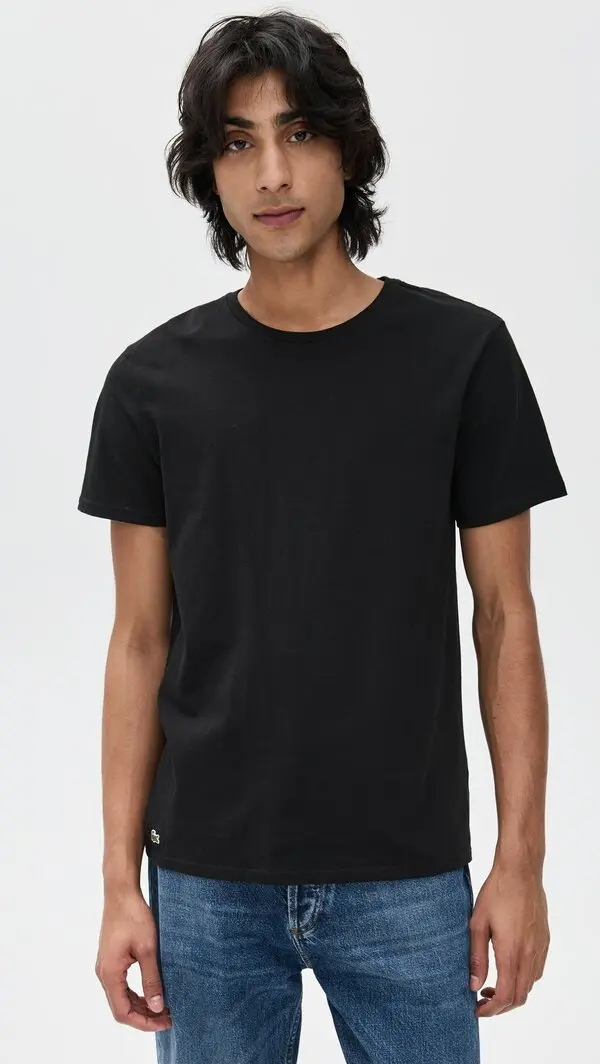 Lacoste Cotton Undershirt Crew Tee 3 Pack