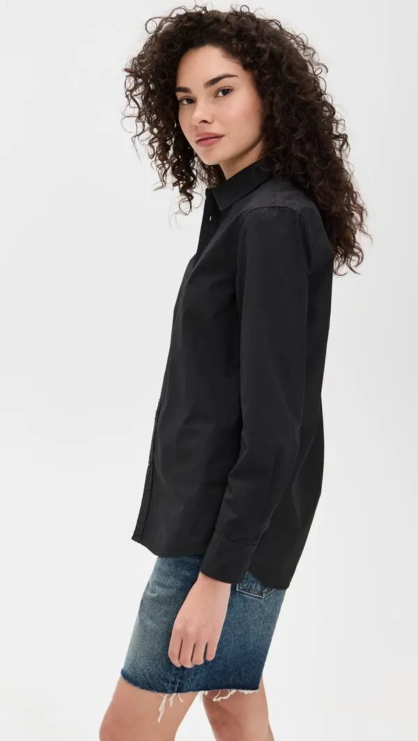 NILI LOTAN Raphael Classic Shirt - Black