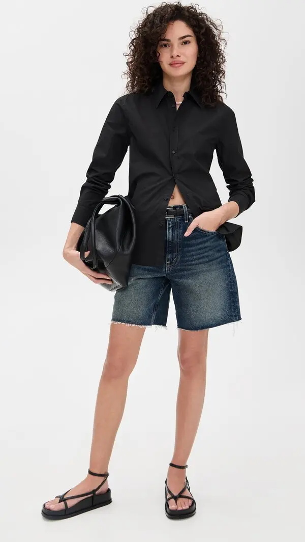 NILI LOTAN Raphael Classic Shirt - Black
