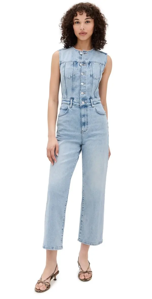Paige Cirie Ankle Denim Jumpsuit - Mezza