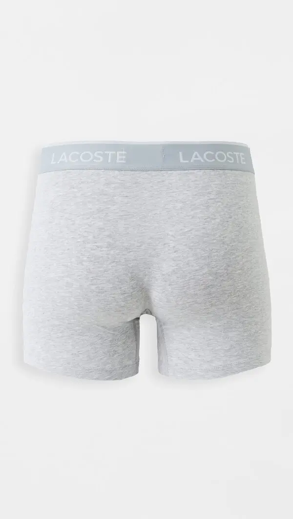 Lacoste Cotton Stretch Jersey Boxer Briefs 3 Pack - Multi