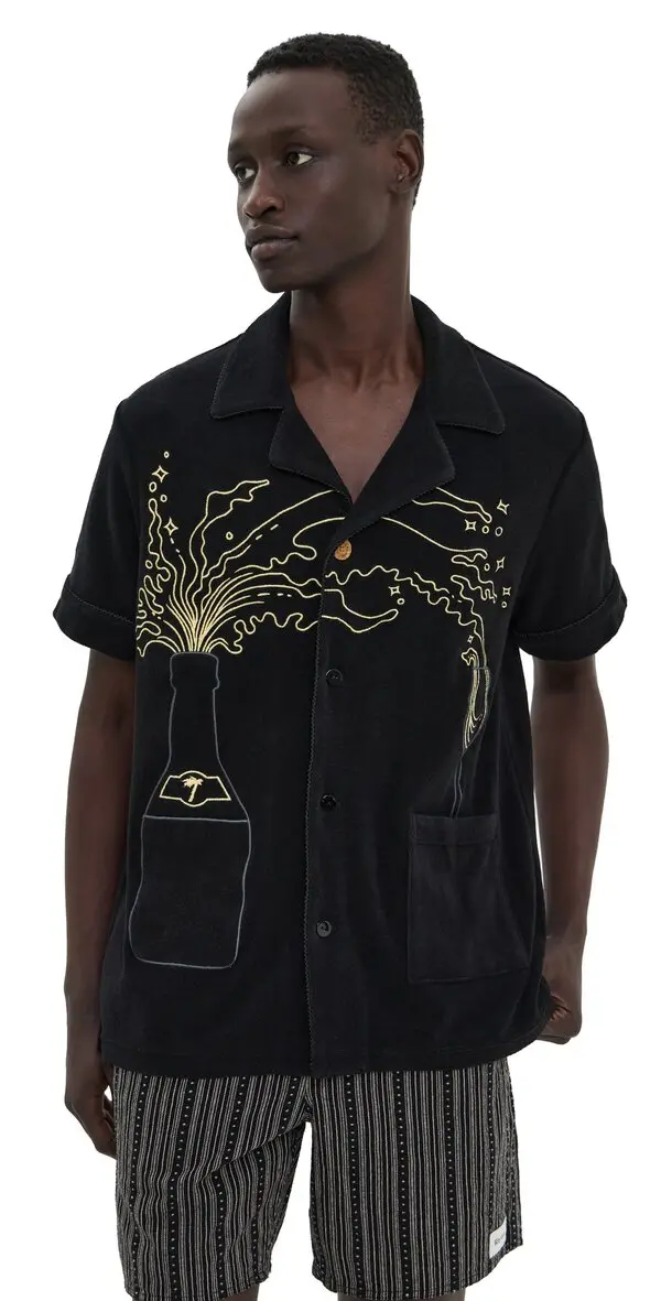 TOMBOLO Big Brut' Cabana Shirt - Black