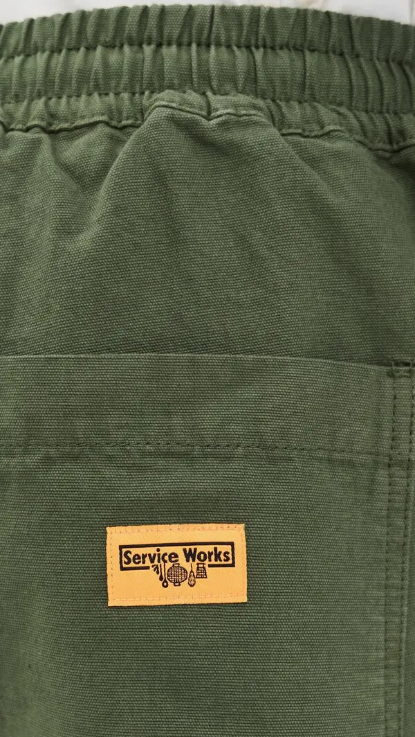 SERVICE WORKS Classic Canvas Chef Pants - Olive