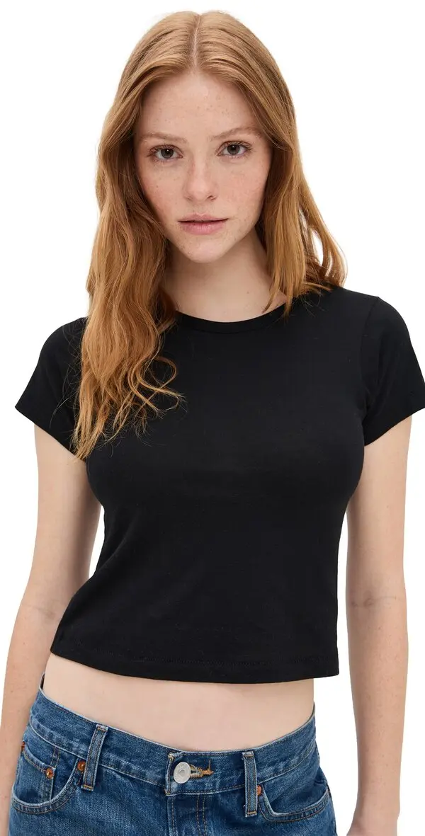 Eterne Short Sleeve Baby Tee - Black