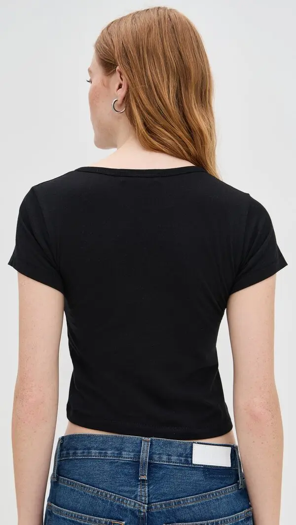 Eterne Short Sleeve Baby Tee - Black