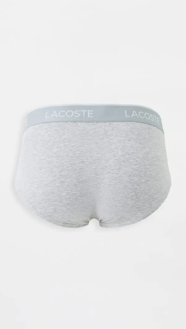 Lacoste Cotton Stretch Jersey Briefs 3 Pack - Multi