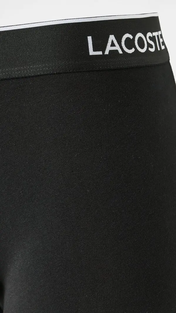 Lacoste Cotton Stretch Jersey Trunks 3 Pack - Black