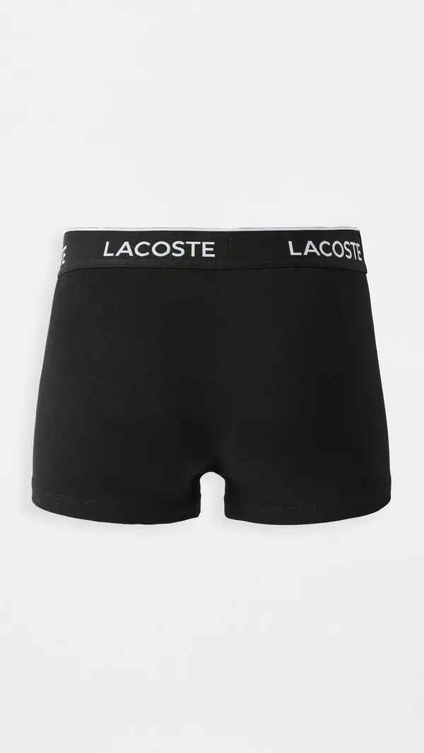 Lacoste Cotton Stretch Jersey Trunks 3 Pack - Multi