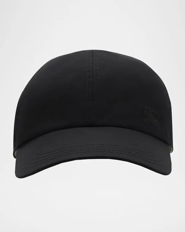 Burberry Check-strap Ekd Baseball Cap - Black