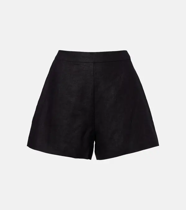 Posse Perri Linen Shorts - Black