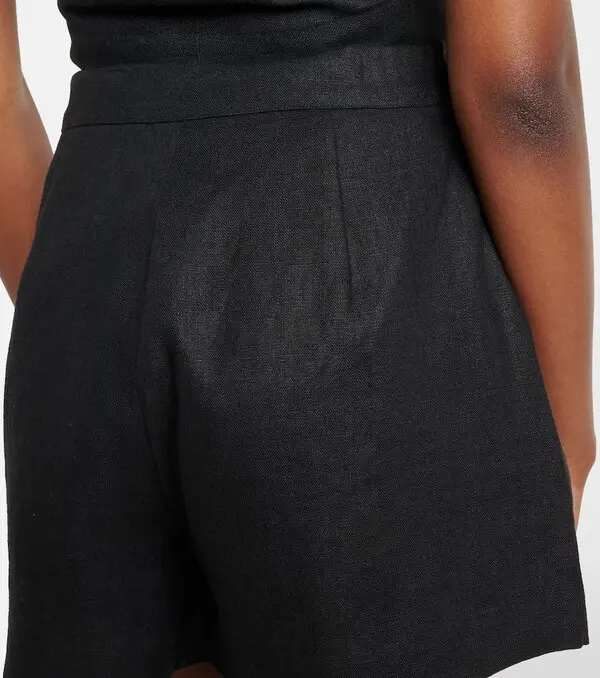 Posse Perri Linen Shorts - Black