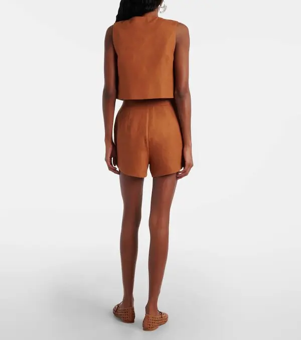 Posse Perri Linen Shorts - Brown