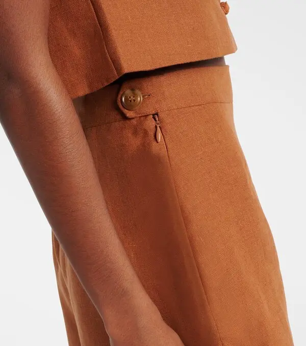 Posse Perri Linen Shorts - Brown