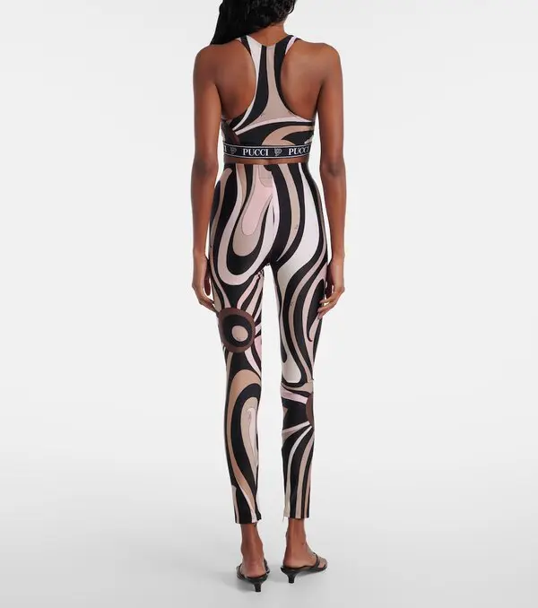 Emilio Pucci Printed Sports Bra - Multicoloured
