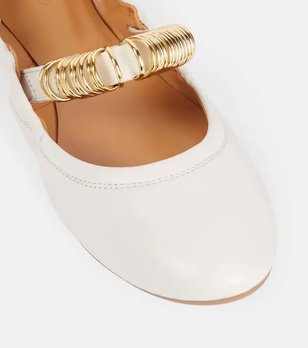 TOD'S Leather Ballerina Flats