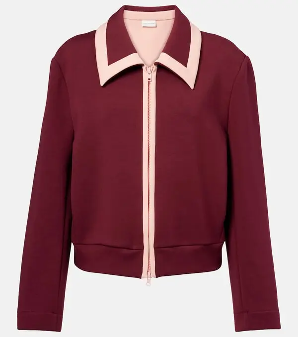 Dries Van Noten Cotton-blend Jacket - Burgundy