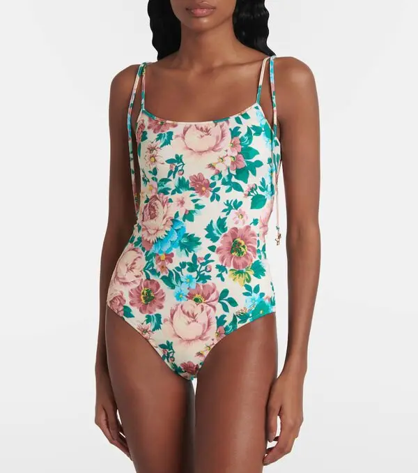 Chloé Floral Swimsuit - Blue