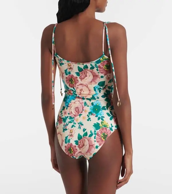 Chloé Floral Swimsuit - Blue