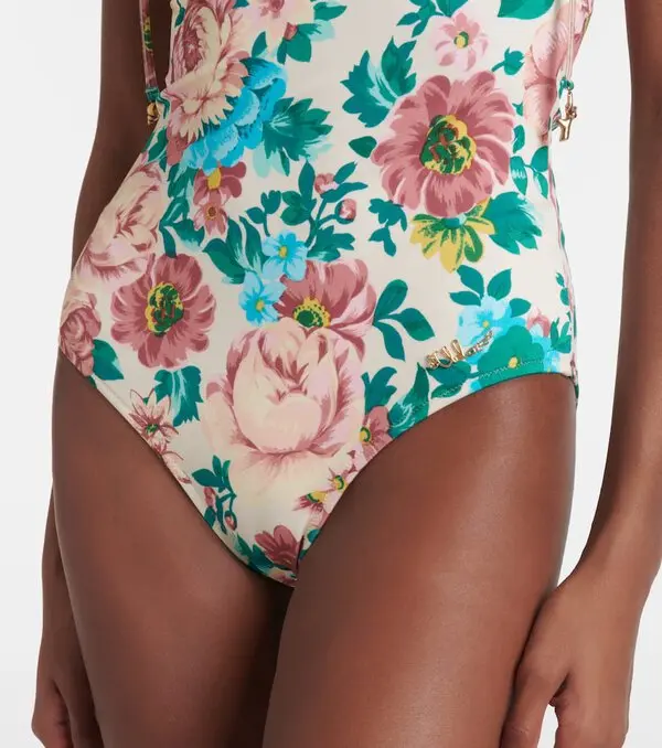 Chloé Floral Swimsuit - Blue