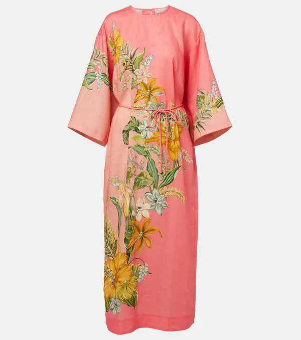 ALEMAIS Alémais Anika Floral Maxi Dress - Pink