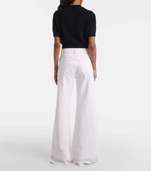 Khaite Dane Flared Jeans - White