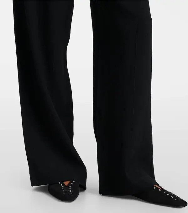 TOTEME Ribbed Knit Wide-leg Pants