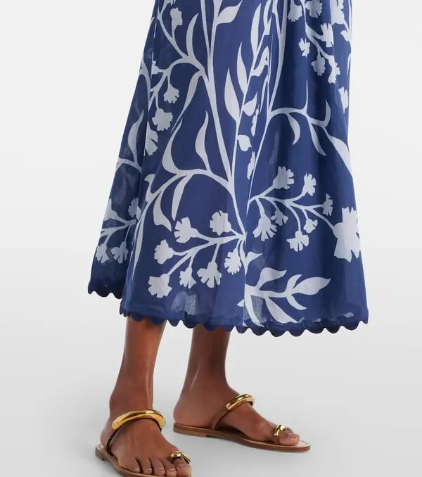 juliet dunn printed cotton maxi dress Juliet Dunn Printed cotton maxi dress in Purple 30% Off